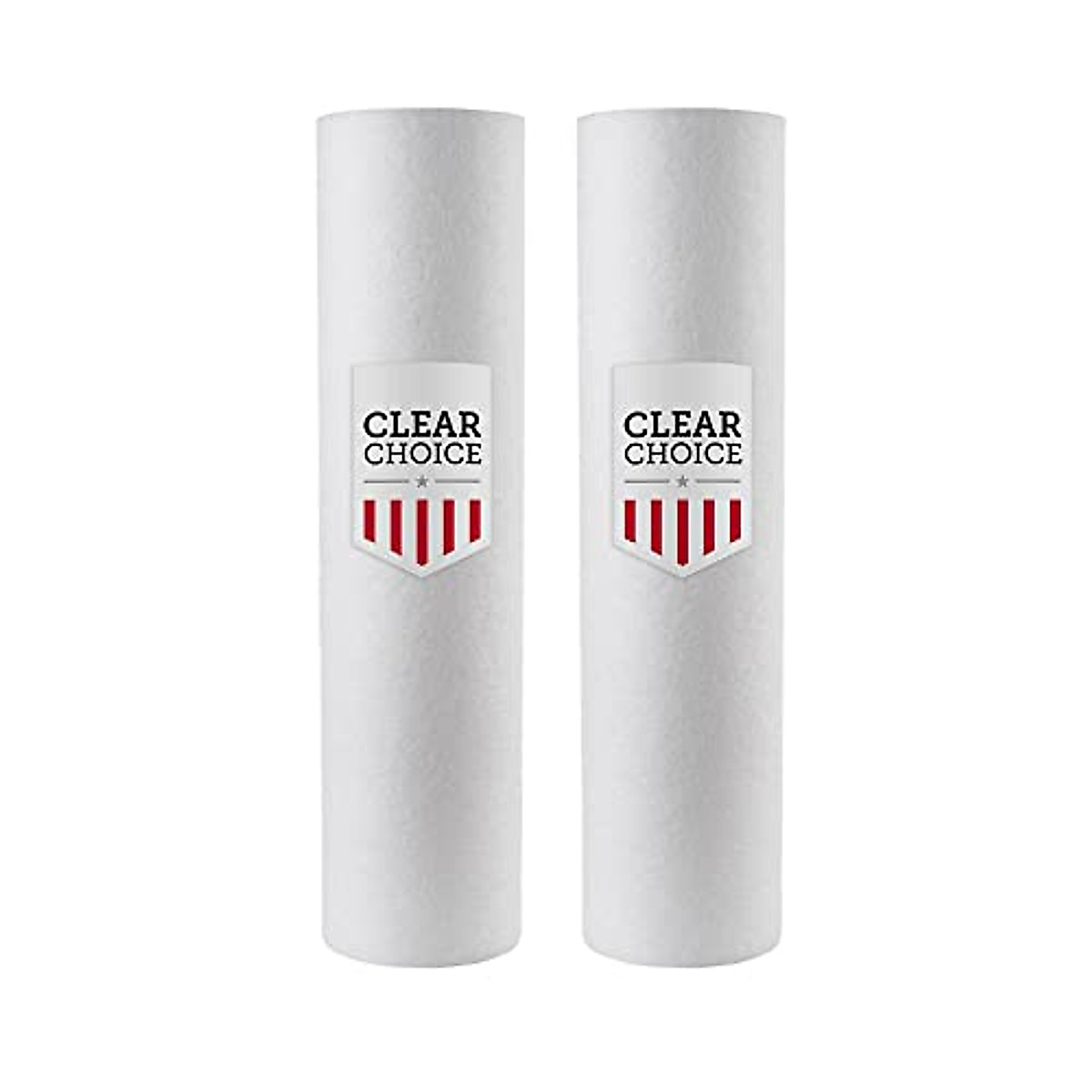 Clear Choice Sediment Water Filter 10 Micron 10 x 2.50" Water Filter Cartridge Replacement 10 inch RO System EC110 EV9534-12 EV9534-40, 155015-43 P10, 2-Pk