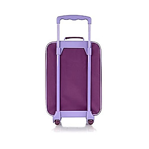 Disney Elsa Softside Luggage - 17 Inch Wheeled Rolling Suitcase Travel Trolley for Kids