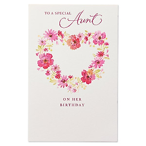 American Greetings Birthday Card for Aunt (Floral)