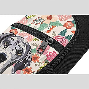 Great Dane Dogs Floral Boho Flowers Cute Animals Is Life Dog 3D Print Sling Bag Folding Chest Shoulder Backpack Crossbody Bags For Men Woman Travel Gym School Ipad Camera Mini Backpacks Birthday Gifts