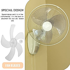 LIFKOME Universal Plastic 5 Leaves Fan Blade 16 inch Replacement Fan Blades Electric Fan Leaves Standing Fan Table Fanner General Accessories