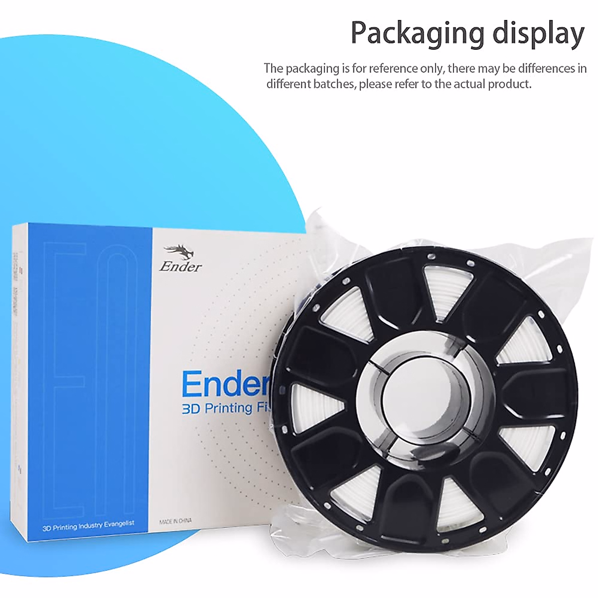 ARAMOVA Ender Series- PLA 3D Printer Filament 1.75mm, Upgrade Stronger Toughness Printing Consumables, Dimensional Accuracy ± 0.03 mm, 1 KG (2.2 LBS)