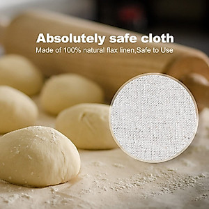 Professional Bakers Couche Extra Large 35 x 26 Inch,100% Natural Flax Linen Pastry Proofing Cloth for Bread Dough Baking,Non-Stick Heavy Baking Bread Cloth for Baguettes,Loaves,Ciabatta