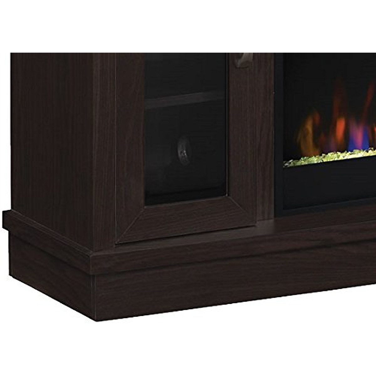 Classic Flame Hutchinson 70" Infrared Electric Fireplace Entertainment Center & 42" Linear Firebox - Oak Espresso, 42MM3115-PE91 & 42II042FGT