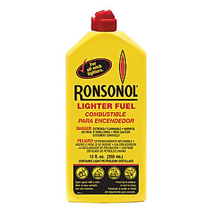 Ronson 12 Ounce Ronsonol Lighter Fuel , Yellow