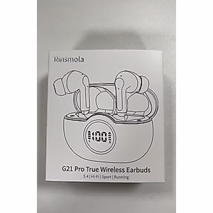 Wireless Earbuds, 2025 Bluetooth 5.4 Headphones Hi-Fi Stereo 3D Bass Ear Buds, 4 ENC Noise Cancelling Mic, 36Hrs USB-C in-Ear Earphones, IP7 Waterproof Workout Sport for Laptop Pad Android iOS, Black