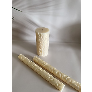 Magik Life Unity Candle Set for Wedding - Wedding Unity Set for Reception and Ceremony - Candle Sets - 6 Inch Pillar and 2 * 10 Inch Tapers