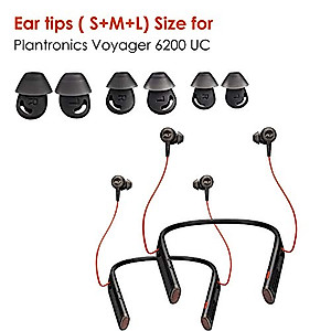 Voyager 6200 Earbuds Eargels Ear Tip Gels for Plantronics Voyager 6200 UC Bluetooth Earphone Replacement Parts in Sizes S M L