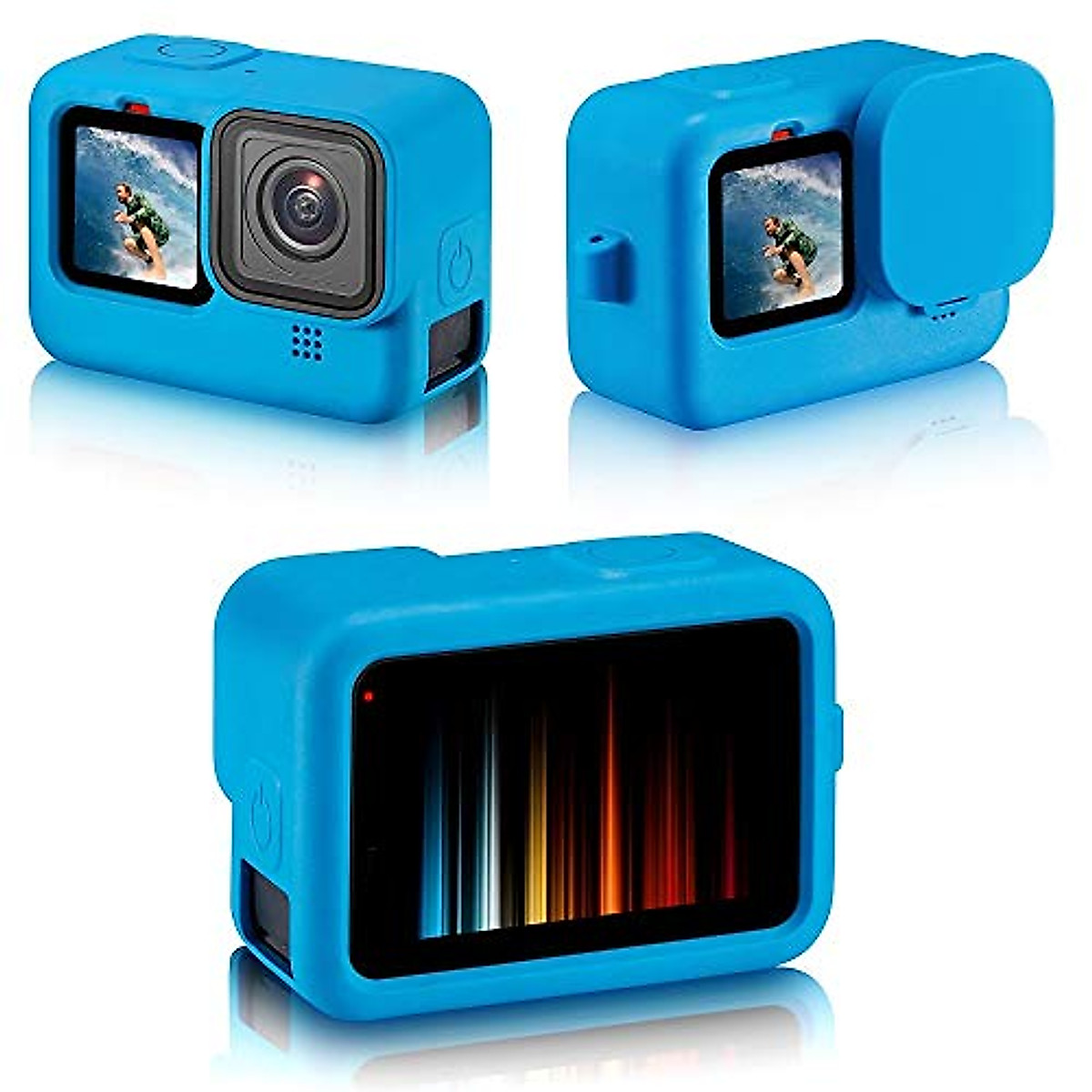 Taisioner Silicon Protective Housing Case for GoPro Hero 11 Hero 10 Hero 9 Black Sleeve Housing Frame with Lanyard and Lens Cover Accessories