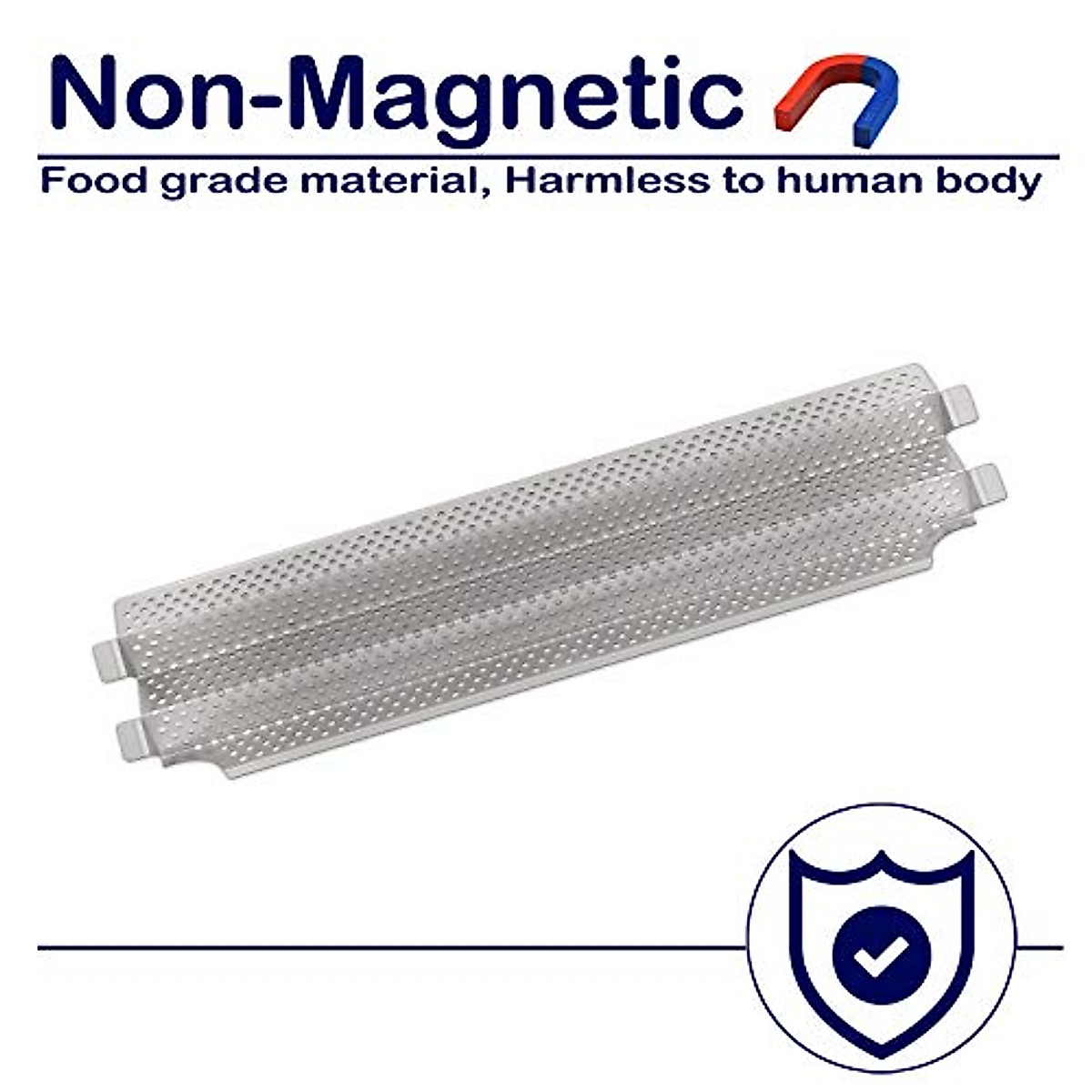 Heat Plate Shield Stainless Steel Gas Burner Cover Grill Replacement Parts for Viking VGBQ 30 in T Series, VGBQ 41 in T Series, VGBQ 53 in T Series, VGBQ30, VGBQ41, VGBQ53, 4 Pack Flame Tamers