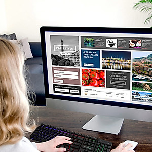 OSALADI 1 Set Keyboard and Mouse Set RGB Backlight Backlit Gaming Keyboard Replacement RGB Keyboard Office Keyboard Wired Keyboard and Black Laptop Modern keycaps pbt USB abs h600