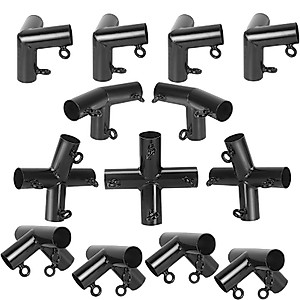Aoneky 1 3/8'' Corner Canopy Fitting Couplers Kit - Frame Carport Connectors for 4 6 8 10 Leg (10 Leg)