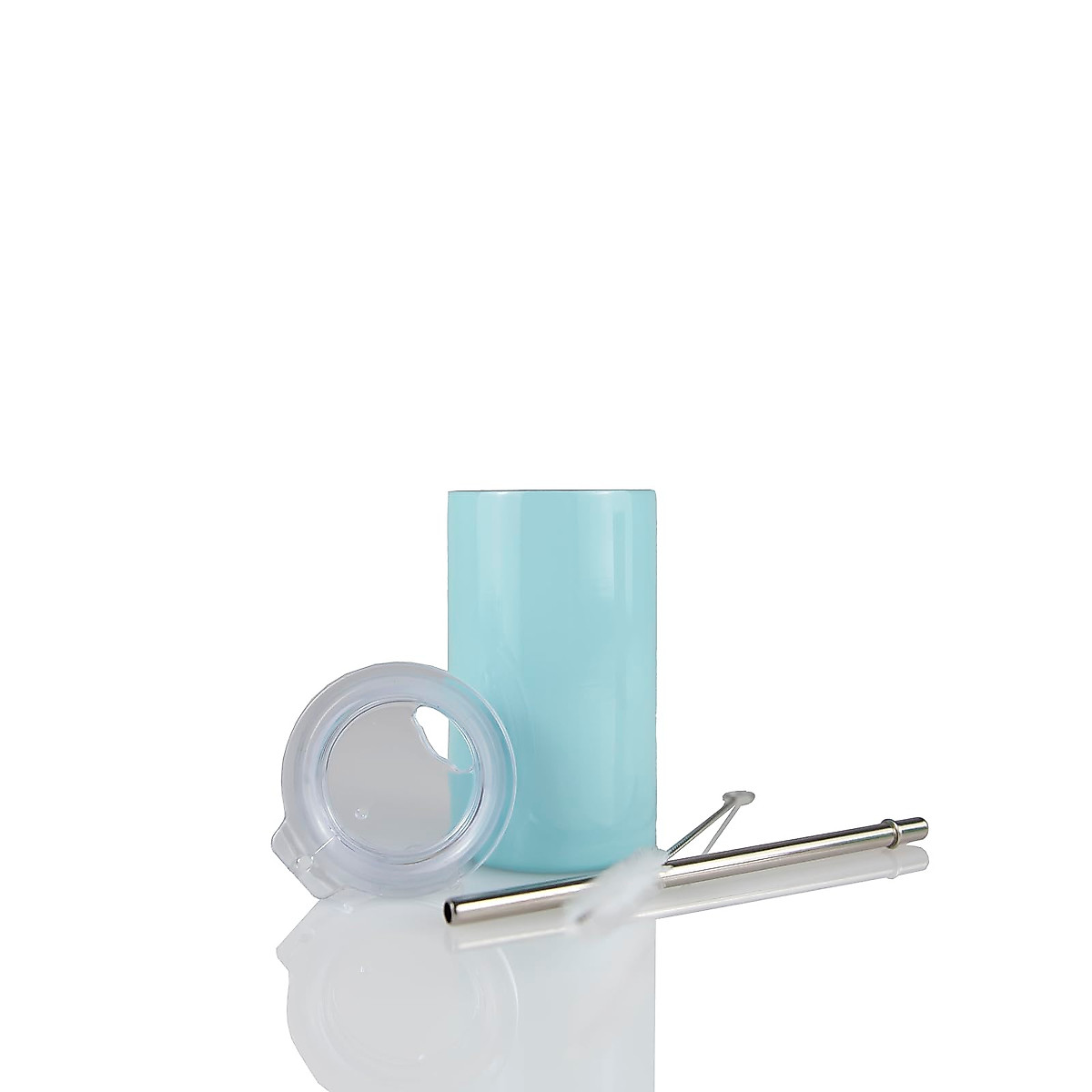 Hogg Mini Tumbler 6 Pack - 3oz Mini Skinny (Multi Color), Sublimation Shot Glasses with Lids, 3 oz Shot Glasses, Mini Tumblers with Lids and Straws, Sublimation Shot Glass Blanks