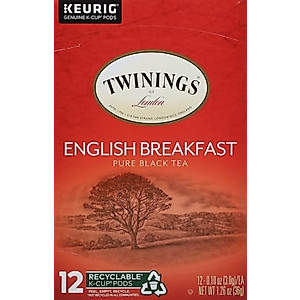 Twinings Tea English Breakfast Tea K-Cups, 12 ct