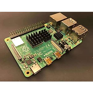 Easycargo Raspberry Pi 4 Heatsink Fan Kit, Cooler 30mm Fan Heatsink for Raspberry Pi 5 4 3 Electronics Robotics Development Boards DIY 3007 30x30x7mm 5V 3.3V Quite Mini Fan Small (Black 4 Pack)