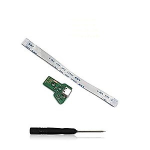 USB Charging Port Socket Board JDS-040 JDS 040 for Sony Playstion 4 PS4 Controller + 12 Pin Ribbon Cable