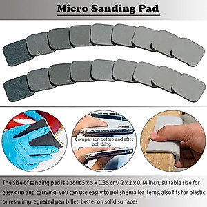 M-jump 2 x 2" Soft Touch Sanding Pads, Mesh Sanding Polishing Pads From 320 to 3500 Grits (27 pack)