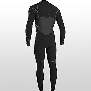 O'NEILL Psycho Tech 4/3+Mm Chest Zip Full Wetsuit, Black/Black, Medium