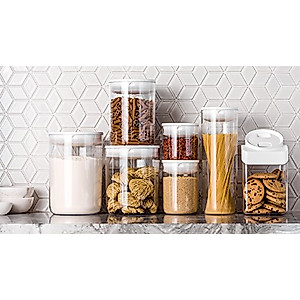 Click Clack Pantry Canister 0.6, 1.6, 3.3-Quart, Set of 3