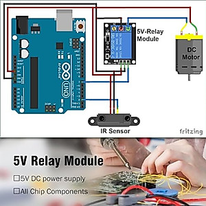 ARCELI 5PCS 5V One Channel Relay Module Board Shield 5v Relay Module for PIC AVR DSP ARM for Relay