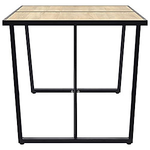 YPWRENH Cocktail Table Bar Table Dining Table Oak 55.1"x27.6"x29.5" MDF for Dining Room, Kitchen or Living Room