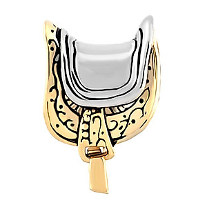 CharmSStory Horseshoe Charm Equestrian Saddle Lover Beads For Bracelets