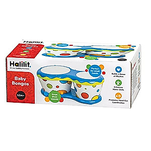 Edushape Baby Bongo Set (Color may vary) , 10x5.75x3.75 Inch (Pack of 1)