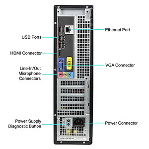 Dell Optiplex 390 Desktop Computer i3 3.2GHz 4GB RAM 1TB HD Windows 10 Home w/19 LCD Bundle-WiFi Adapter, Keyboard and Mouse