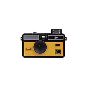 Kodak i60 Reusable 35mm Film Camera - Retro Style, Focus Free, Built in Flash, Press and Pop-up Flash (Yellow)
