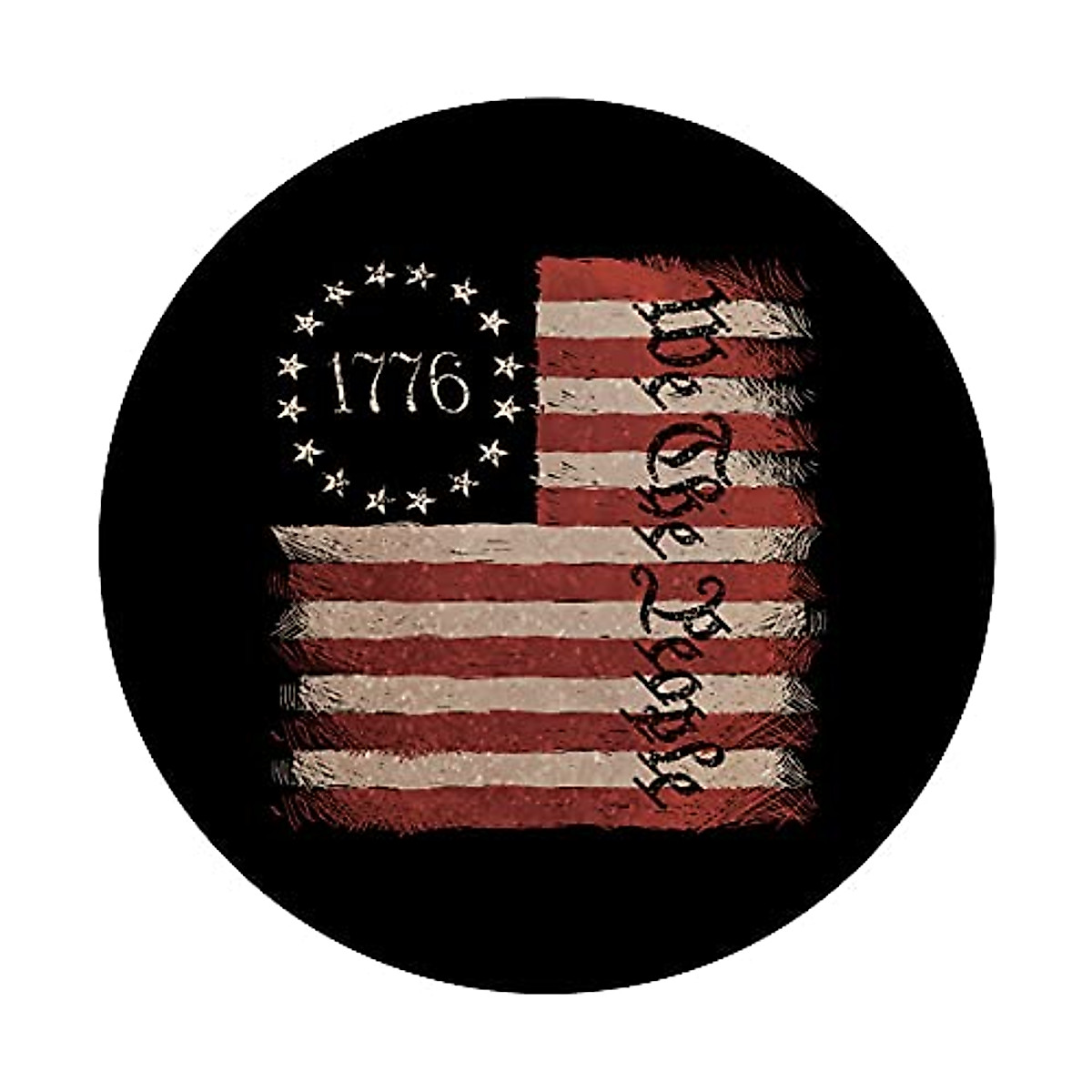 1776 We The People Patriotic American Constitution PopSockets Swappable PopGrip