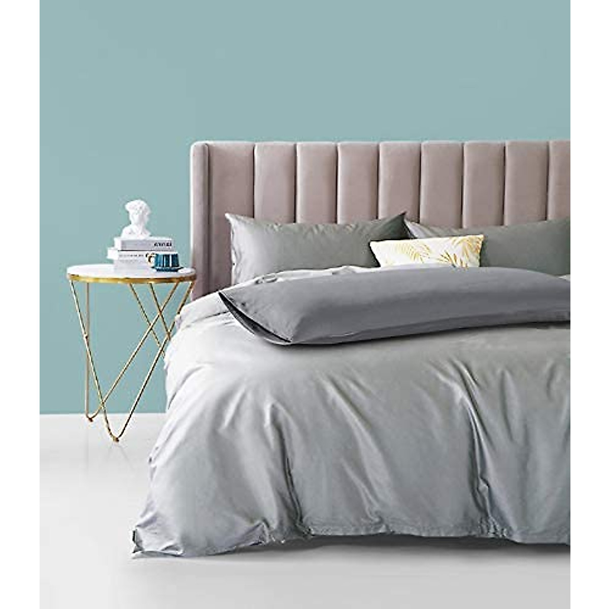 FLXXIE Body Pillow Cover - Super Soft Microfiber 20x54 Body Pillow Case - Envelope Closure, Wrinkle, Stain Resistant Dark Grey Body Pillow Cover, 20x54, Dark Grey