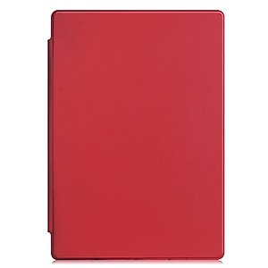 for Microsoft Surface Pro 7 2019 / Pro 6 2018 / Pro 5 1796 2017 / Pro 4 1724 2015 Tablet Cover, Luxury Lightweight Ultra Slim Folio Stand Leather Case Fit with Type Cover Keyboard (Red)