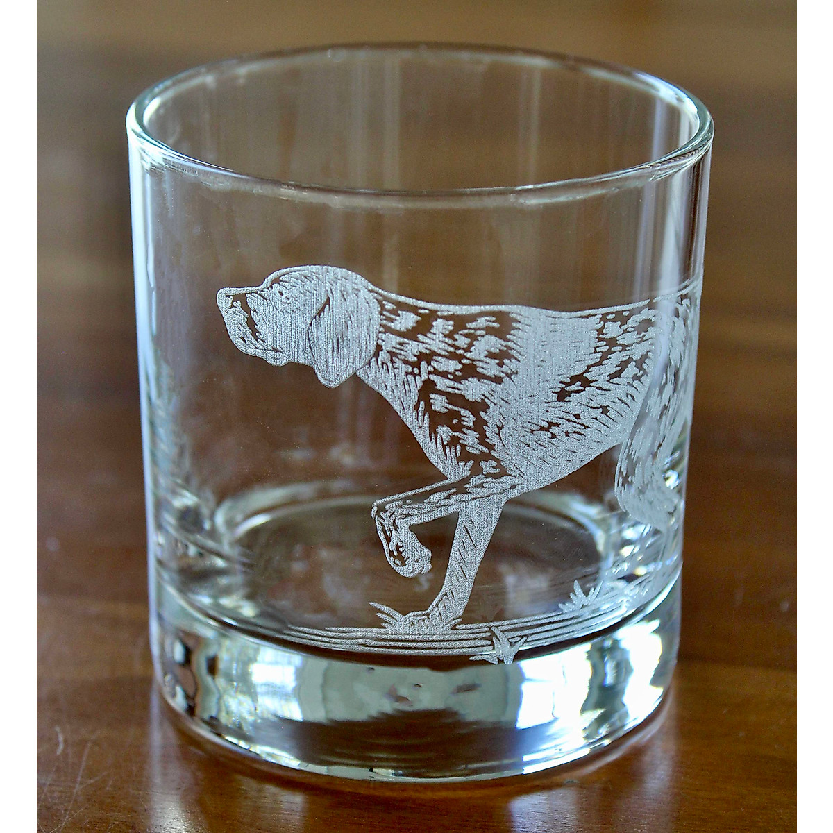 HullSpeed Designs German Shorthaired Pointer Engraved Rocks & Whiskey Glasses (Set of 2)
