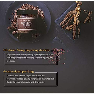 I'm from] Ginseng Mask, detox, elasticity, prevent fine lines, 3.97% ginseng extract, 120g, 4.23oz