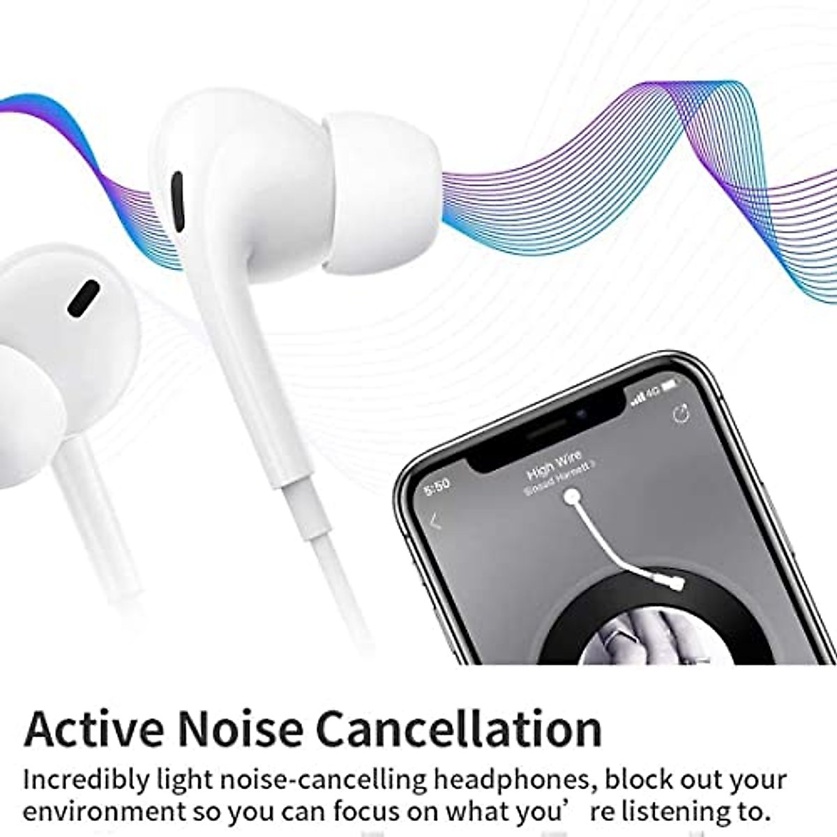 2 Pack-Apple Earbuds with Lightning Connector(Built-in Microphone & Volume Control) in-Ear Stereo Headphone Headset Compatible with iPhone 12/SE/11/XR/XS/X/7/7 Plus/8/8Plus - Support All iOS System