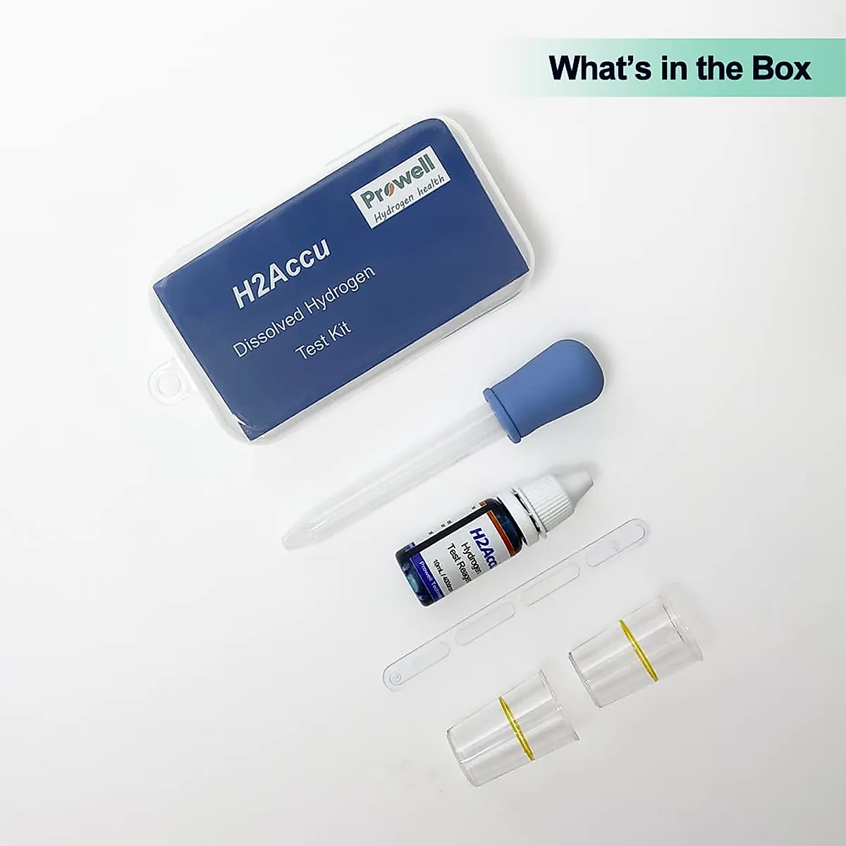 Dissolved Hydrogen Test Reagent | Measuring Molecular Hydrogen Concentration in Water | Blue Drops for Hydrogen Water Generator Bottle Hydrogen Machine | H2Accu