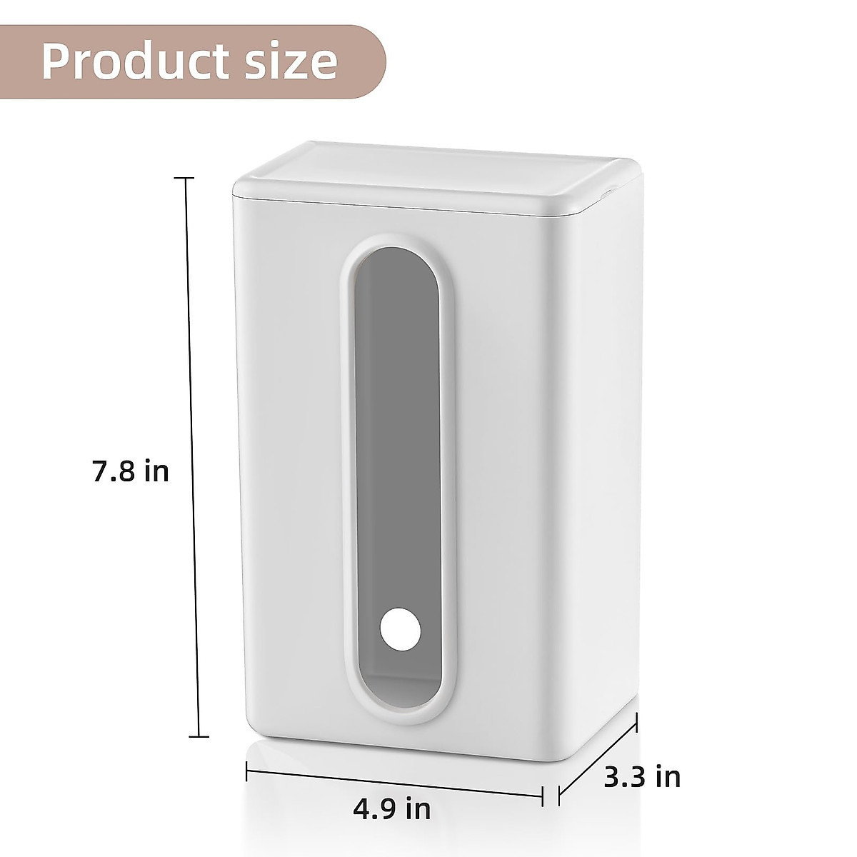 SUBEKYU Magnetic Dryer Sheet Holder for Laundry Room, Dryer Sheet Container,Dryer Sheet Dispenser,Wall Dryer Sheet Box for Laundry Organization and Storage,Plastic Fabric Sheet Holder with Lid,White