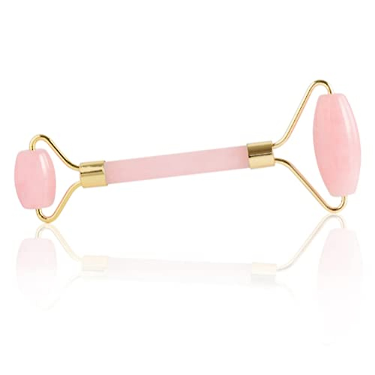 DOITOOL Massage Roller Skin Care Tools 2 Pcs Rose Roller Natural Jade Facial Roller Massager Set for Face Anti Aging Anti Wrinkle(Rose + Heart-Shaped Jade) Skincare Tools Skin Care Tools
