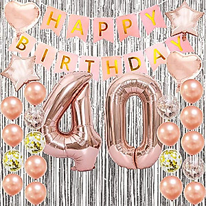 40th Birthday Decorations For Women 40th Birthday Balloons 40th Birthday Party Decorations