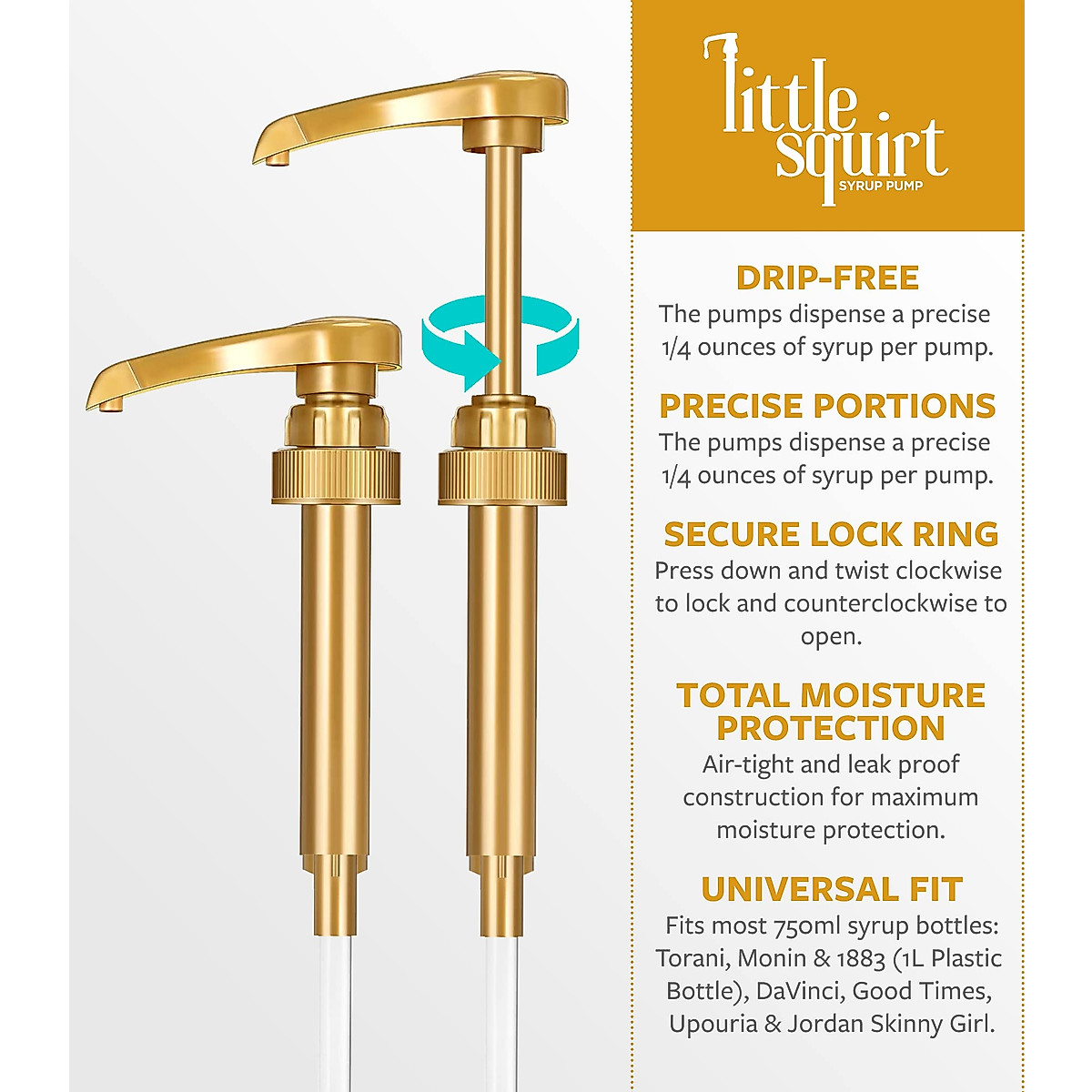 Torani Pomegranate Syrup with Little Squirt Syrup Pump, 750ml 25.4 Ounces