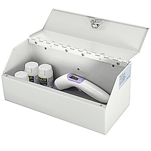 Medicine Lock Box for Safe Medication Storage - Lockable Medicine Cabinet Child Proof Medicine Organizer - Locking Medicine Cabinet Wall Mounted for Prescriptions and Personal Medicines