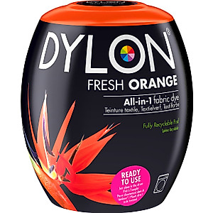 Dylon Washing Machine Fabric Dye Pod for Clothes & Soft Furnishings, Fresh Orange