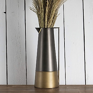 Foreside Home and Garden Multicolored Metal Pitcher Vase