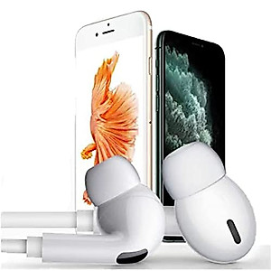 Fjwvner Earbuds Headphones for iPhone 13/13Pro/12/12 Mini/12 Pro Max/11/11Pro in Ear Earphones, Microphone Stereo NoiseIsolating Earphones Compatible with iPhone 7/8/8 Plus/X/XS/XR/XS Max/iPad
