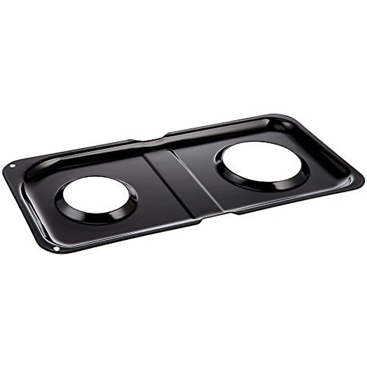 GE WB34K10009 Genuine OEM Porcelain Double Drip Pan (Black) for GE Gas Ranges