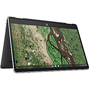 HP Chromebook x360 14b-cb0097nr 14" Touchscreen HD Display, Intel Pentium Silver N6000 8GB RAM 128GB eMMC, Natural Silver, Chrome OS (Renewed)