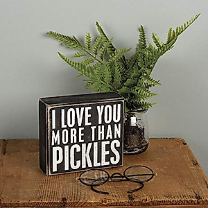 Primitives by Kathy 19177 Classic Box Sign, More Pickles