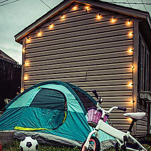 Outdoor Light Clips, 25 Pack Big Outdoor Adhesive Hooks Heavy Duty, Weatherproof and Anti-Shake, Damage Free Wall, Clips for String Lights, Home Decorations and Cables