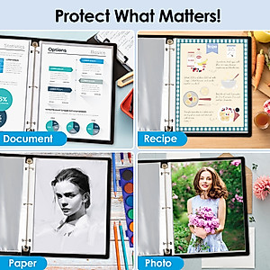 KTRIO Sheet Protectors 8.5 x 11 inch, Clear Page Protector for 3 Ring Binder, Plastic Sleeves for Binders, Top Loading Paper Sheets Document Sleeve Letter Size, Office & Home, 100 Pack