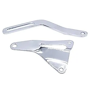 GSKMOTOR For Ford Alternator Bracket Set For SB Ford 289 302 Mustang Small Block SBF- Chrome